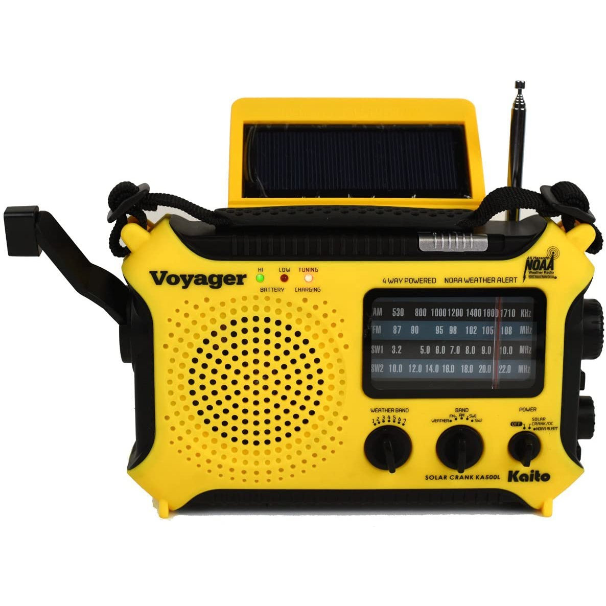 Kaito KA500L 4-Way Powered Emergency AM/FM/SW NOAA Weather Alert Radio